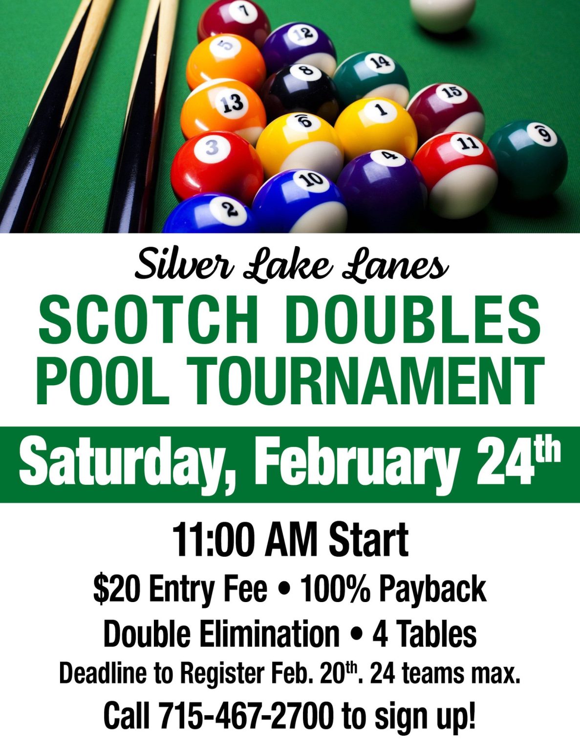 Pool tourney at Silver Lake Lanes - Headspring
